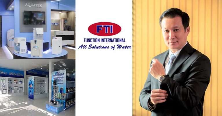 FTI ฉายภาพครึ่งปีหลัง ลุยขยายสาขาผ่านร้าน “Aquatek-Water Store” หนุนรายได้โต 30%