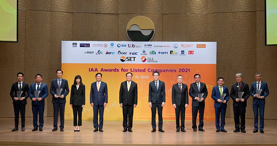 เปิดชื่อ 24 ผู้บริหารคว้ารางวัล "IAA Awards for Listed Companies 2021"