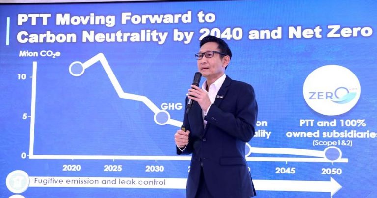 PTT ชูกลยุทธ์ 3P ลด “ก๊าซเรือนกระจก” ย้ำเป้า Net Zero ปี 93