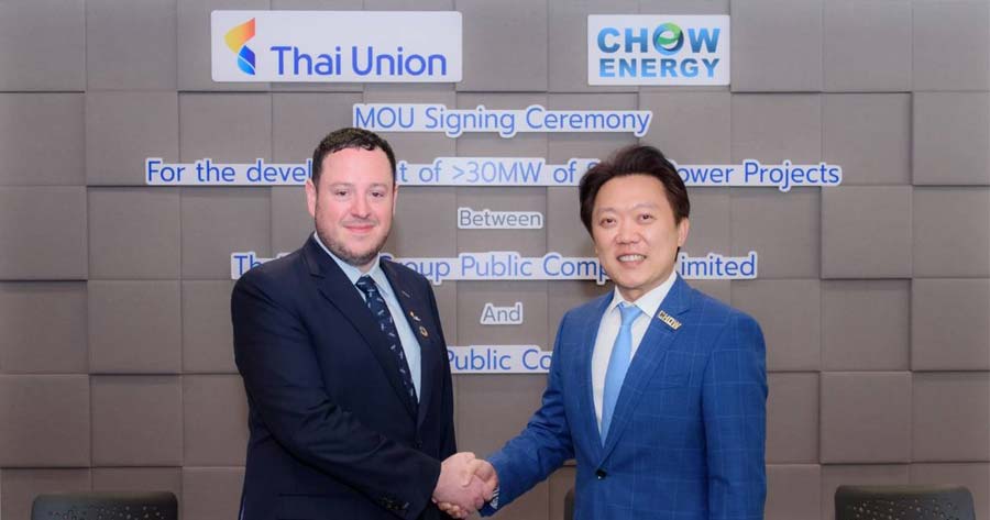 CHOW ผนึก TU ลงนาม MOU ติดตั้ง “โซลาร์เซลล์” คู่ค้าทั่วไทย 30 เมกฯ