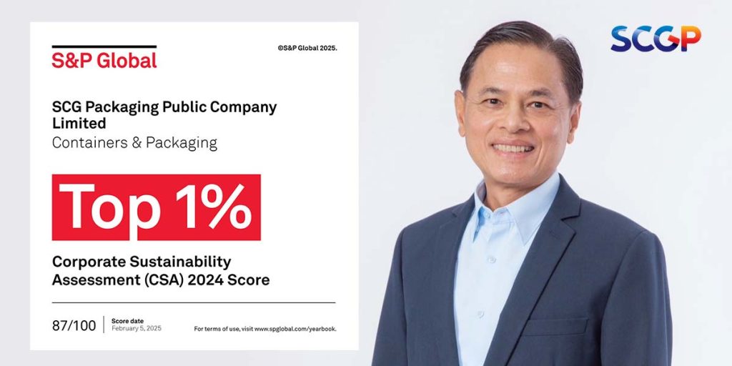 SCGP ติดอันดับ Top 1% DJSI 3 ปีซ้อน – พ่วงเข้า MSCI Global Small Cap เสริมความเชื่อมั่น