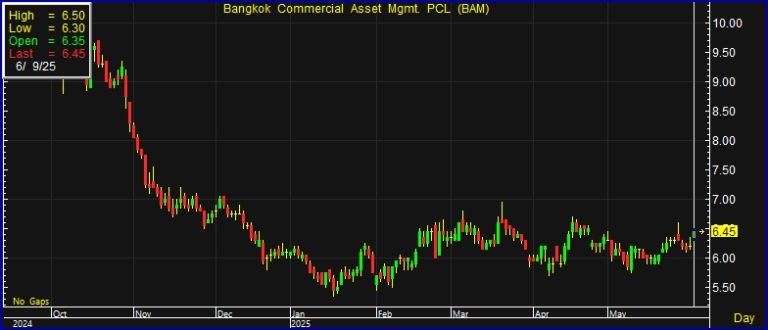 BAM วิ่ง 4% รับลูกหนี้ NPL จ่ายเงิน 2.8 พันลบ. จ่อบุ๊กรายได้ Q2 นี้